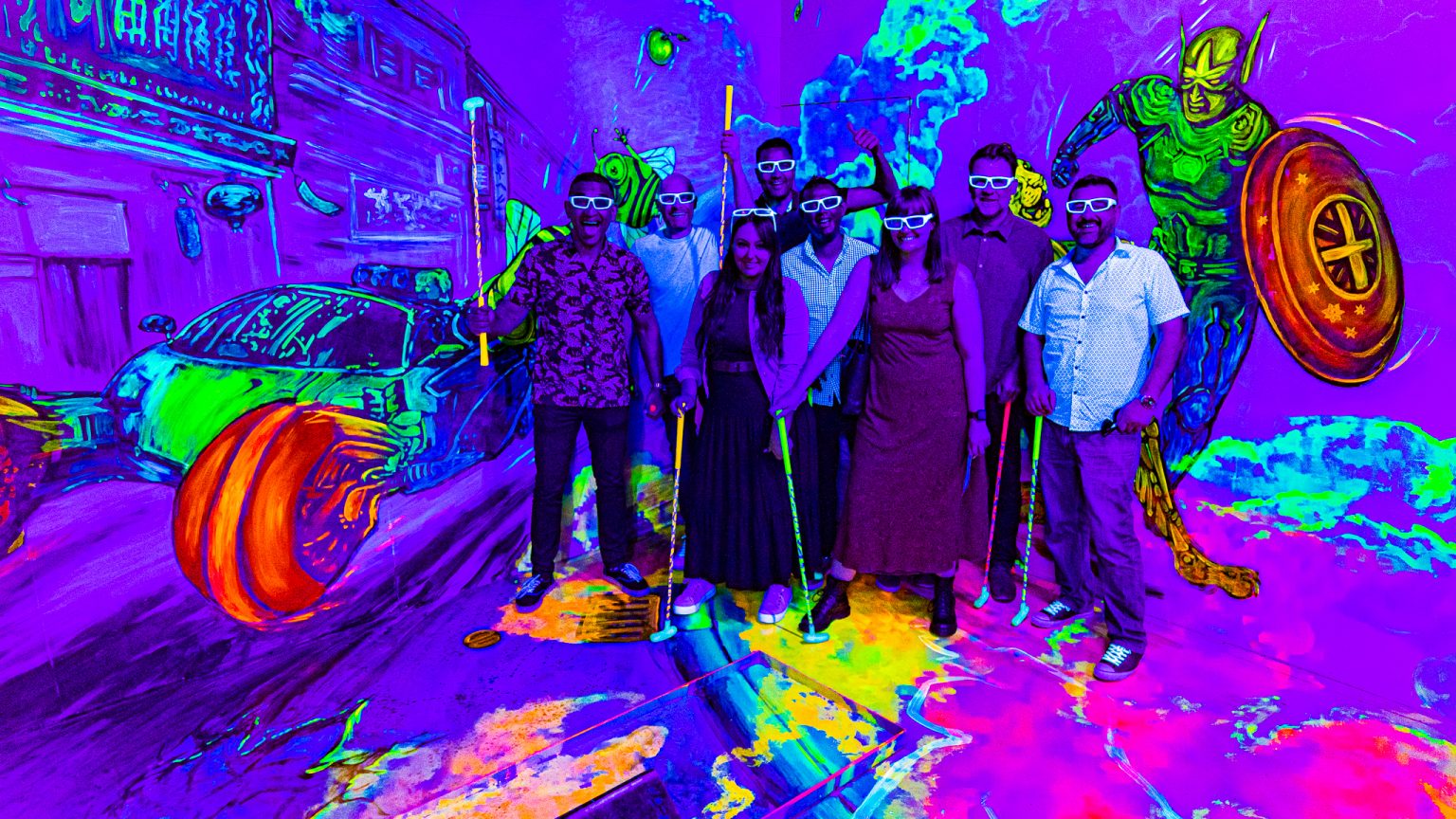 Glowing Rooms | 3D Mini Golf and VR Escape Rooms in Perth